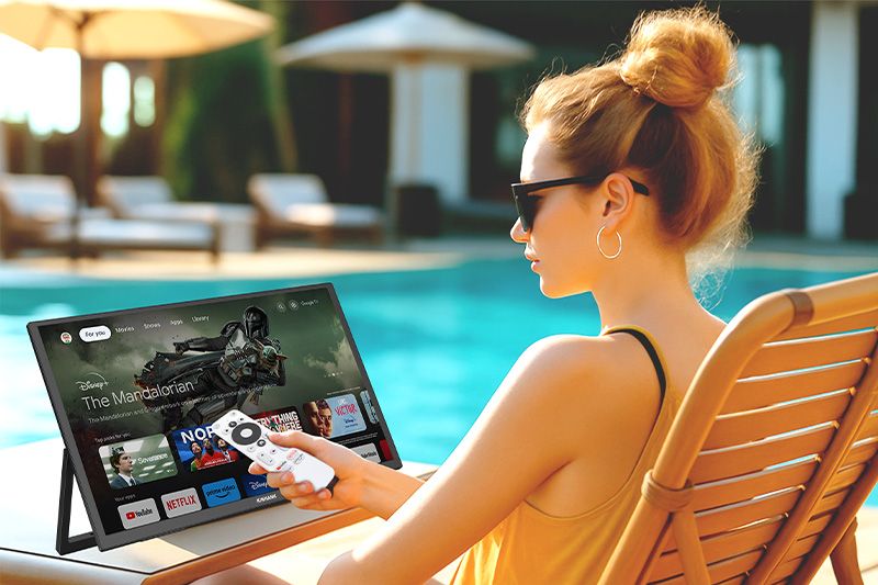 Kinhank 18.4吋4K 可攜式兩用螢幕 | Google TV 正版授權｜香港首發集購